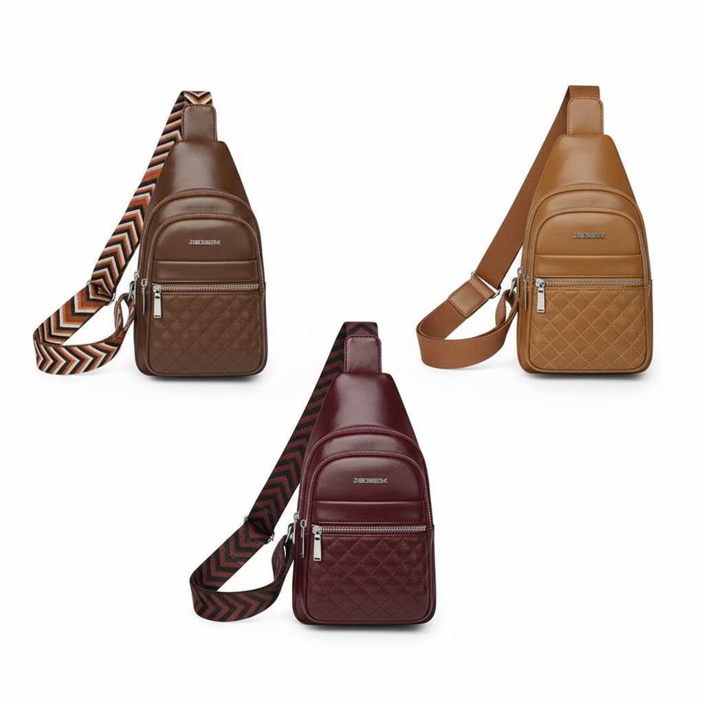 Casual Zipper Fanny Bag PU Leather | Hands-Free Waist Pack – Furaha Finds